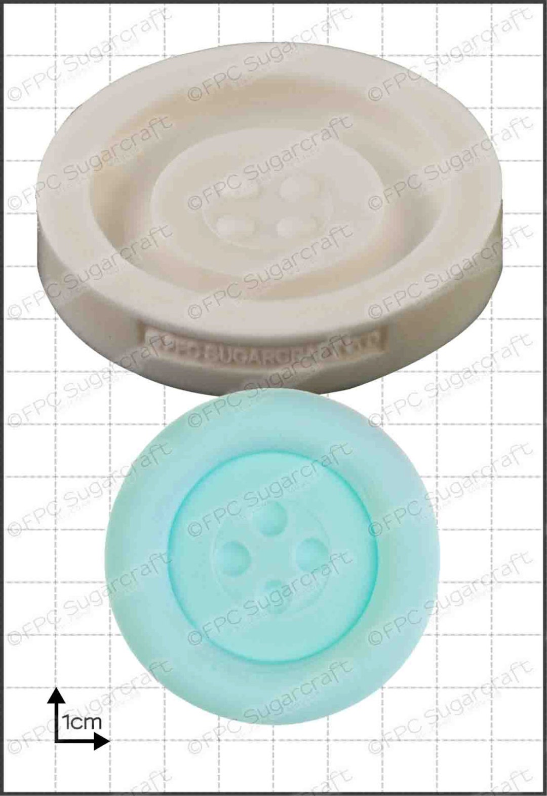 Button Silicone Mould (mold) - 'giant Button' by FPC Sugarcraft | Resin ...
