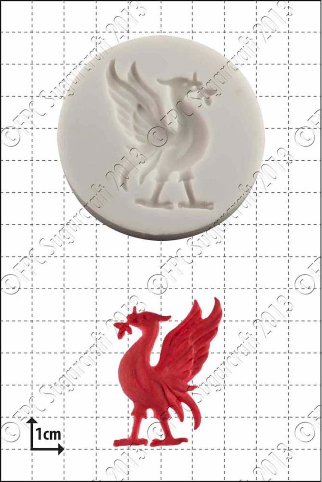 Liverpool Silicone Mould (mold) - 'liver Bird' by FPC Sugarcraft ...