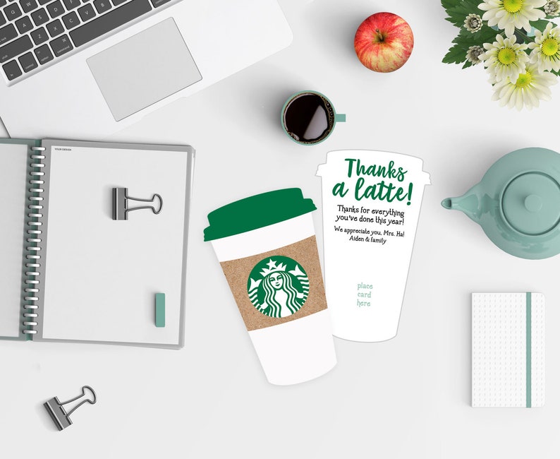 Starbucks Coffee Inspired Gift Card Holder, Starbucks Christmas Holiday ...