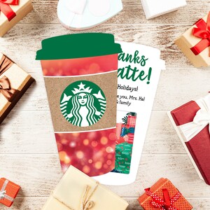 Starbucks Coffee Inspired Gift Card Holder, Starbucks Christmas Holiday ...