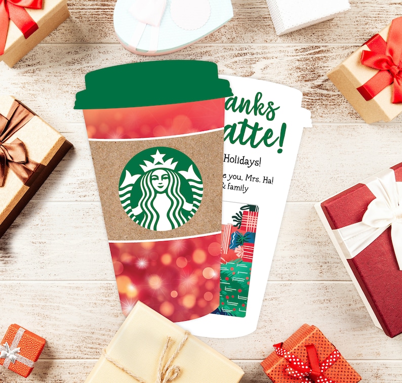 Starbucks Coffee Inspired Gift Card Holder, Starbucks Christmas Holiday ...