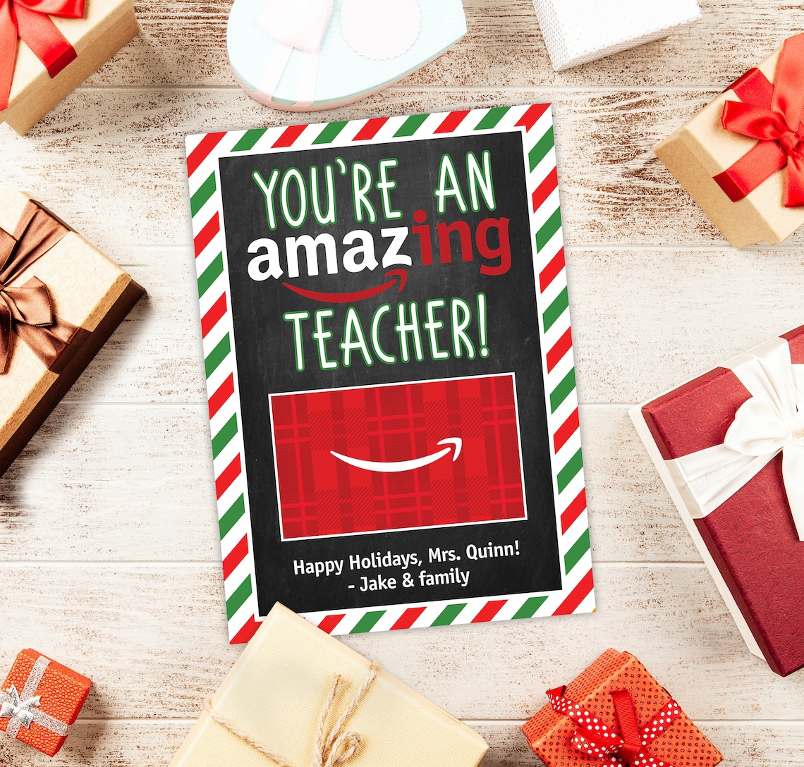 Amazon Teacher Appreciation Gift Card Holder, Boss Appreciation ...