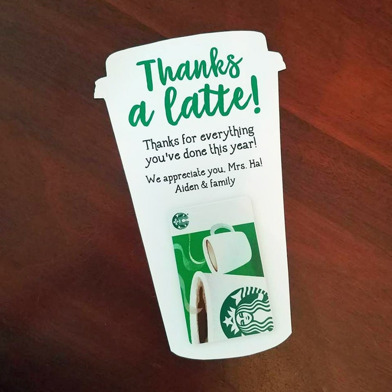 Starbucks Coffee Inspired Gift Card Holder, Starbucks Christmas Holiday ...