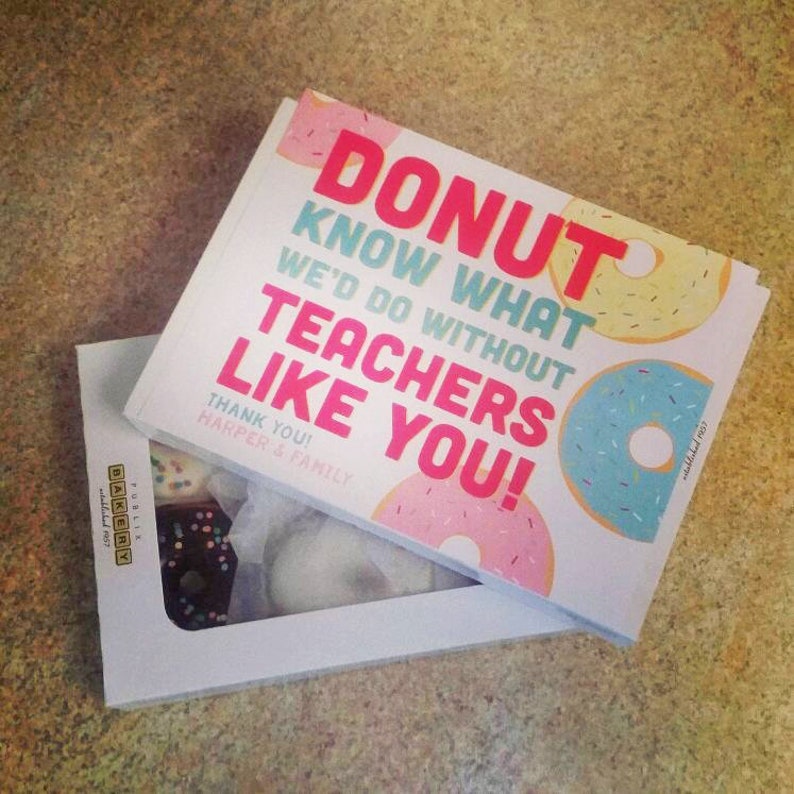 Donut Know What We'd Do Teacher Appreciation Gift Holder, Boss ...