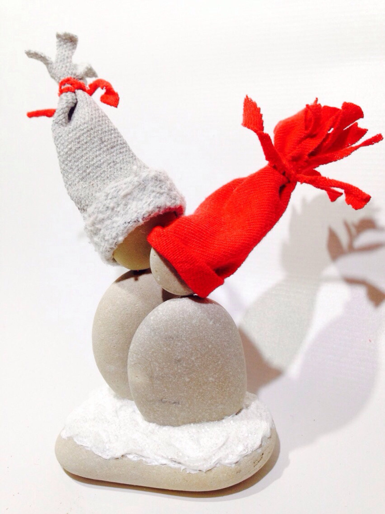 Zen Stone People, With Winter Hats in a Snowstorm - Etsy