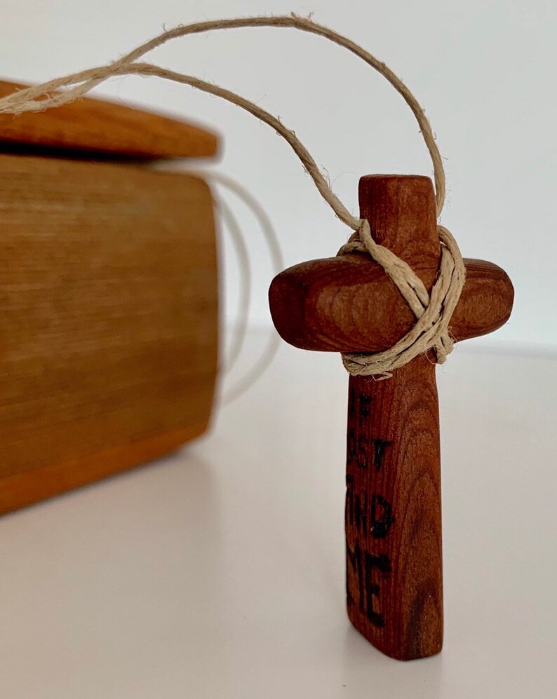 Handcrafted Small Wooden Cross With Engraved Inspirational - Etsy