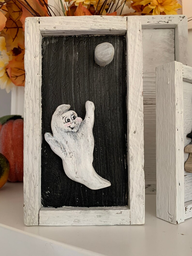 Boooooo Wooden Halloween Artwork - Etsy