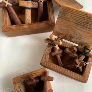 Handcrafted Small Wooden Cross With Engraved Inspirational Words With ...