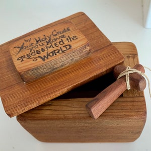 Handcrafted Small Wooden Cross With Engraved Inspirational Words With ...