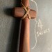 Handcrafted Small Wooden Cross With Engraved Inspirational Words With ...