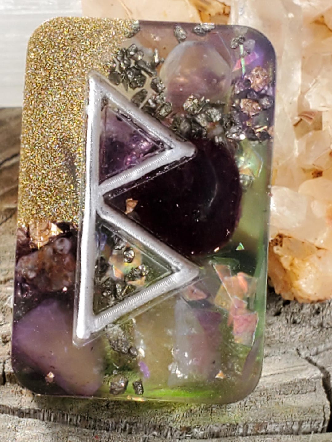 Runes of the Heart Grove Orgone Rune Set – Watermelon Tourmaline ...