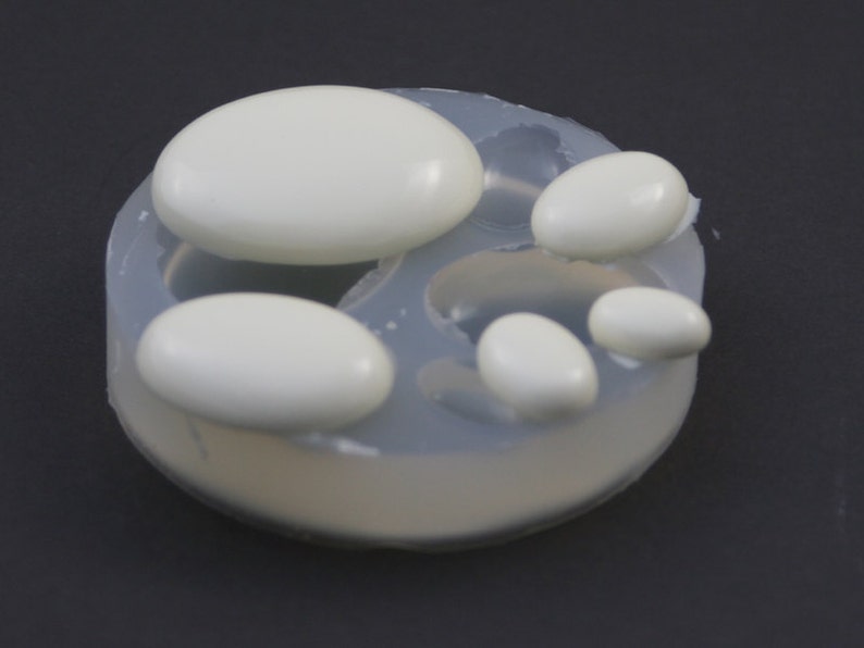 Clear transparent Silicone Mold for Cabochons oval for | Etsy