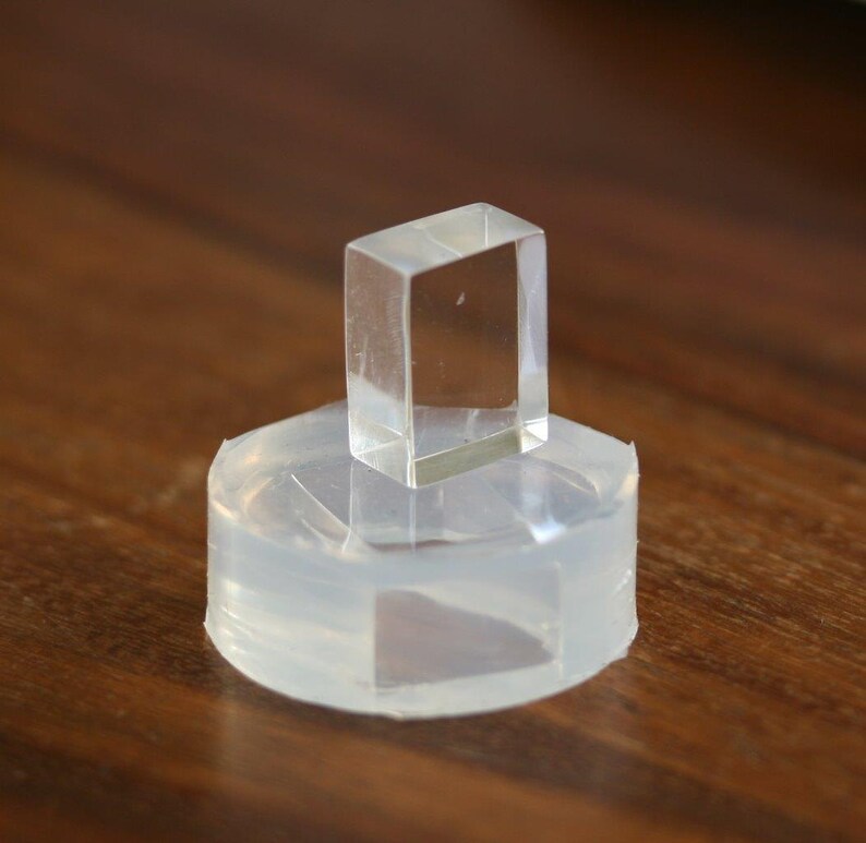 A Transparent Silicone Mold for Jewellery DIY, Rectangle Button 16mm ...