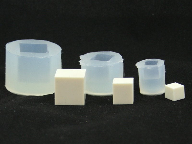 A transparent silicone mold for jewellery DIY a cube mold of | Etsy