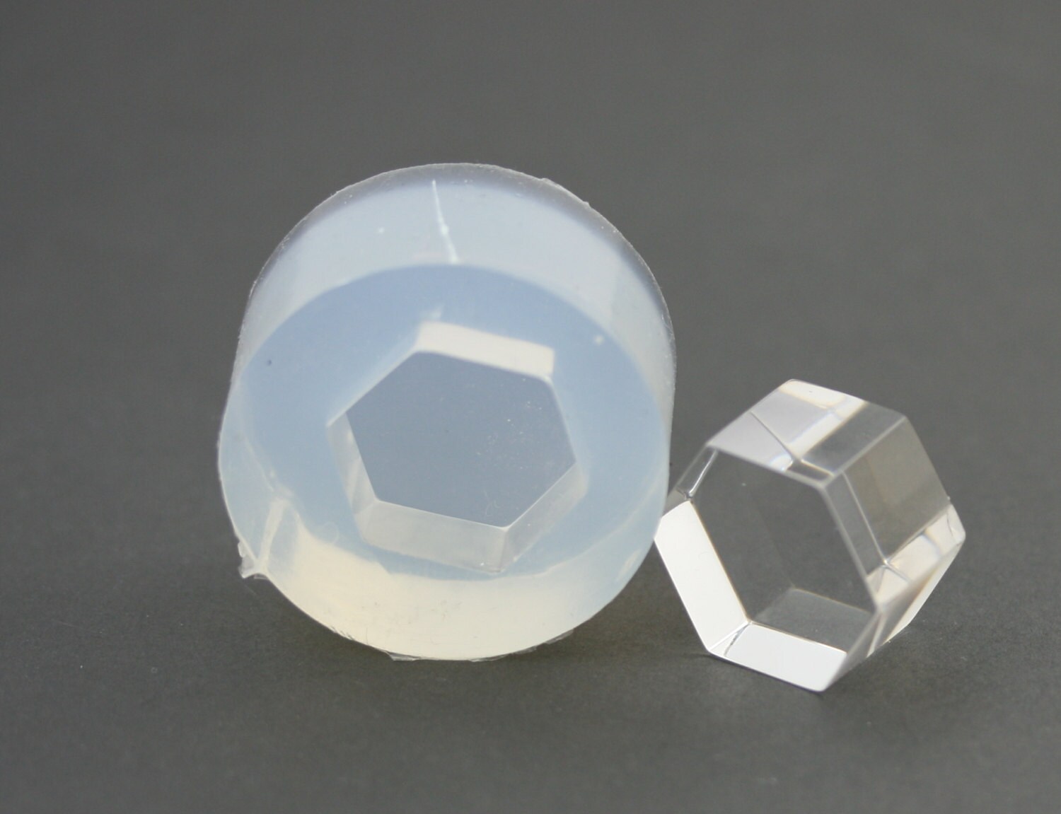 A Transparent Silicone Mold for Jewellery DIY, Regular Hexagon 10mm - Etsy