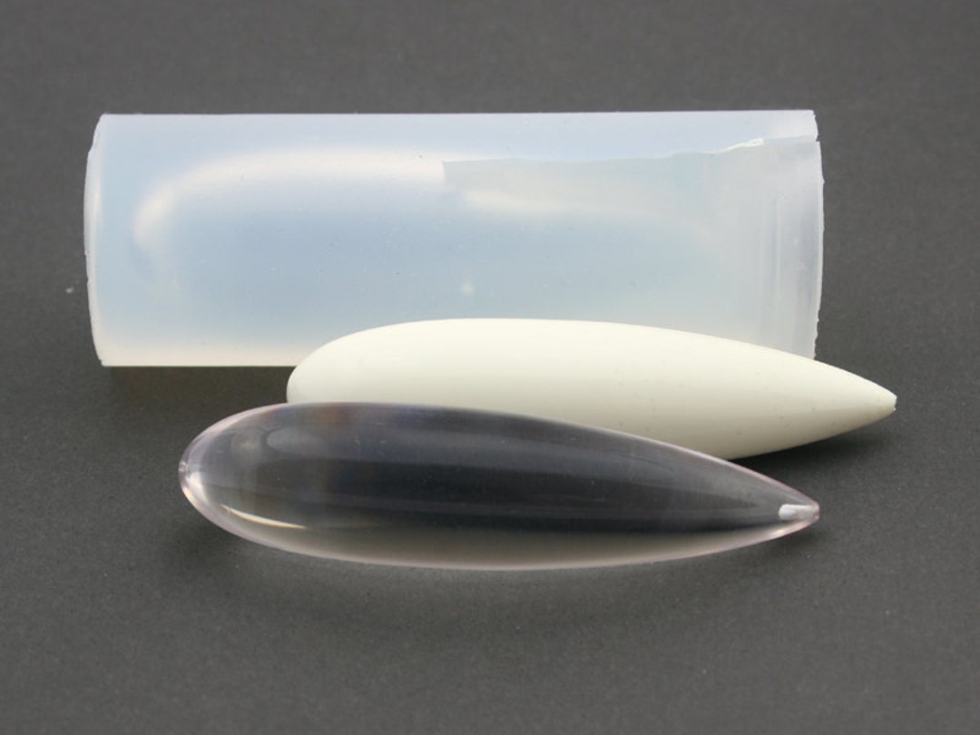 A Transparent Silicone Mold for Jewellery DIY, a Teardrop 20/80mm, 1 ...