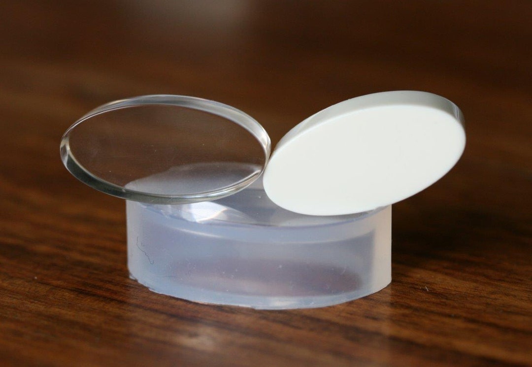 A Transparent Silicone Mold for Jewellery Diy, Flat Oval 31mm/15mm - Etsy