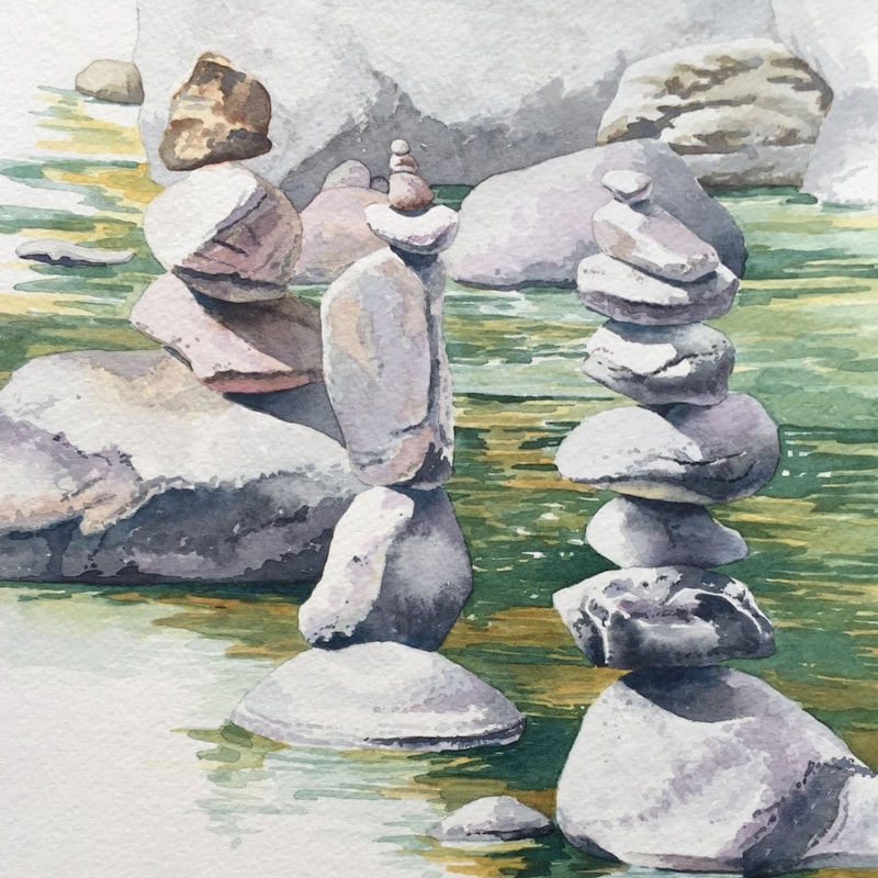Rock Cairns - Etsy
