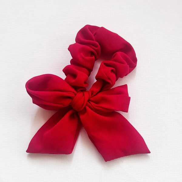 Red Scrunchie - Etsy