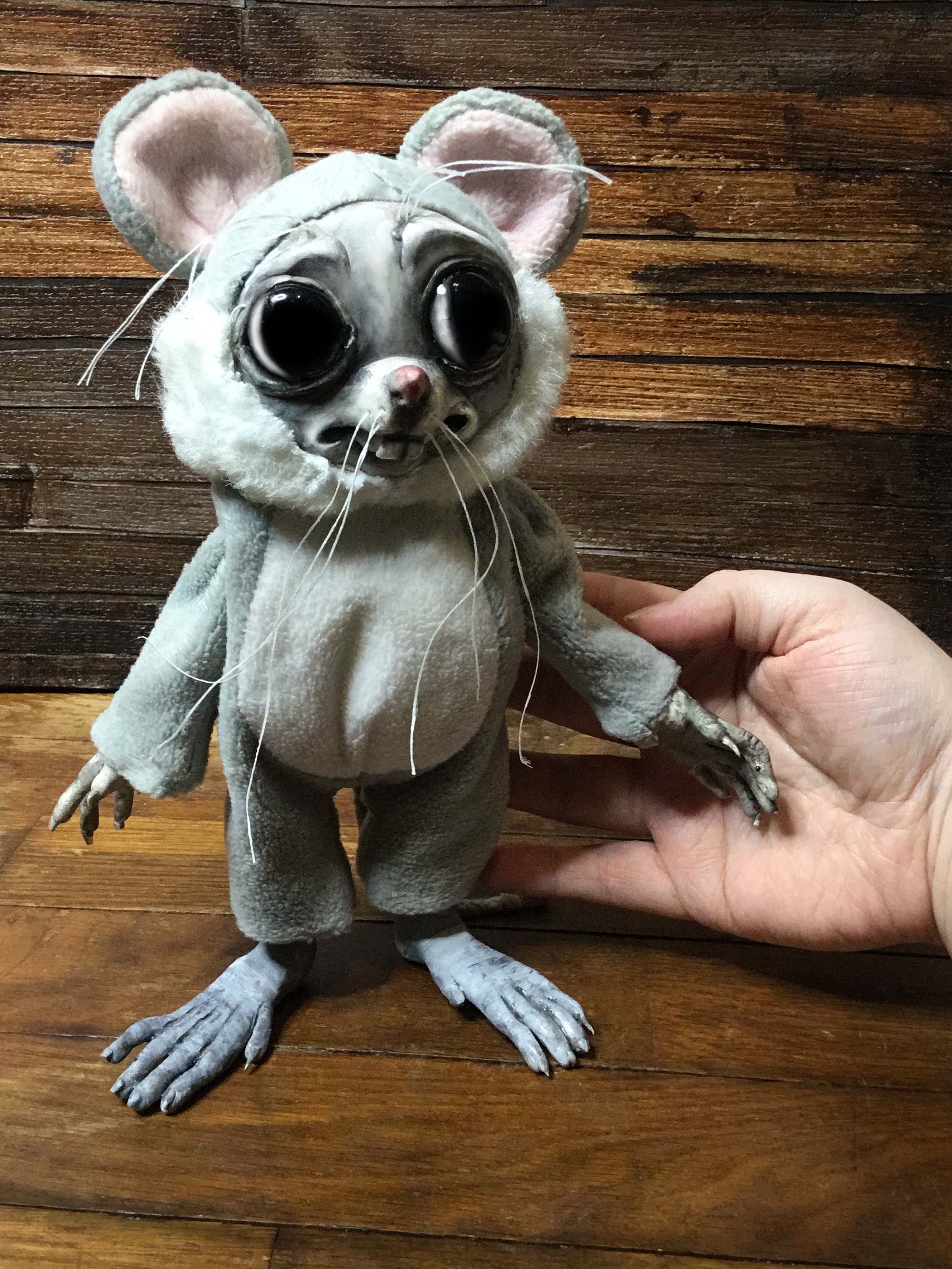 Gothic Art Doll, Mouse Art Doll, Creepy Cute Rat, Goth Art Doll, Rat ...