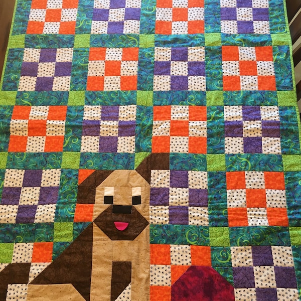 Puppy Quilt - Etsy