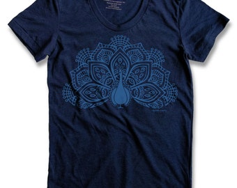 Peacock shirt | Etsy