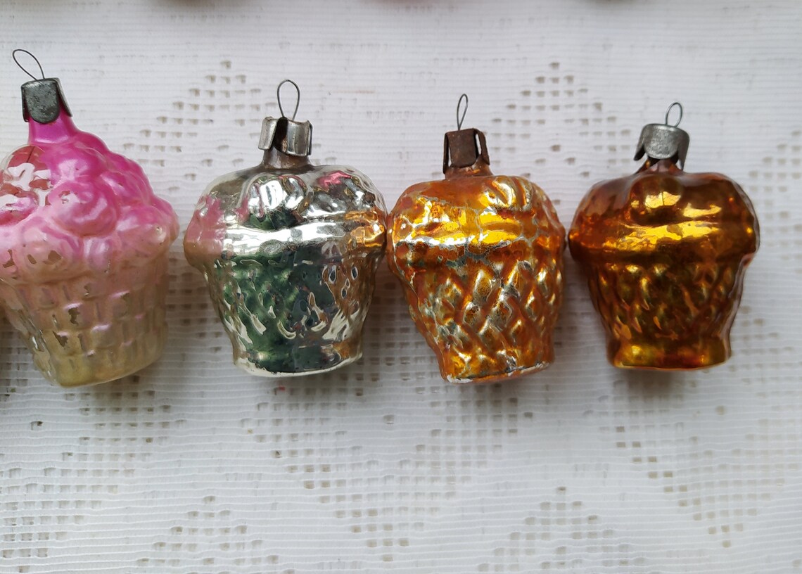Vintage Soviet Christmas Tree Decorations Basket Christmas - Etsy