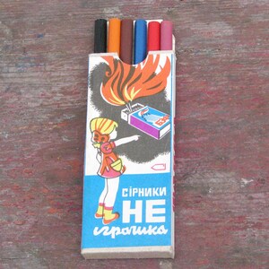 Vintage Color Pencils Set of 6 Colors. Made in USSR, Soviet Vintage - Etsy