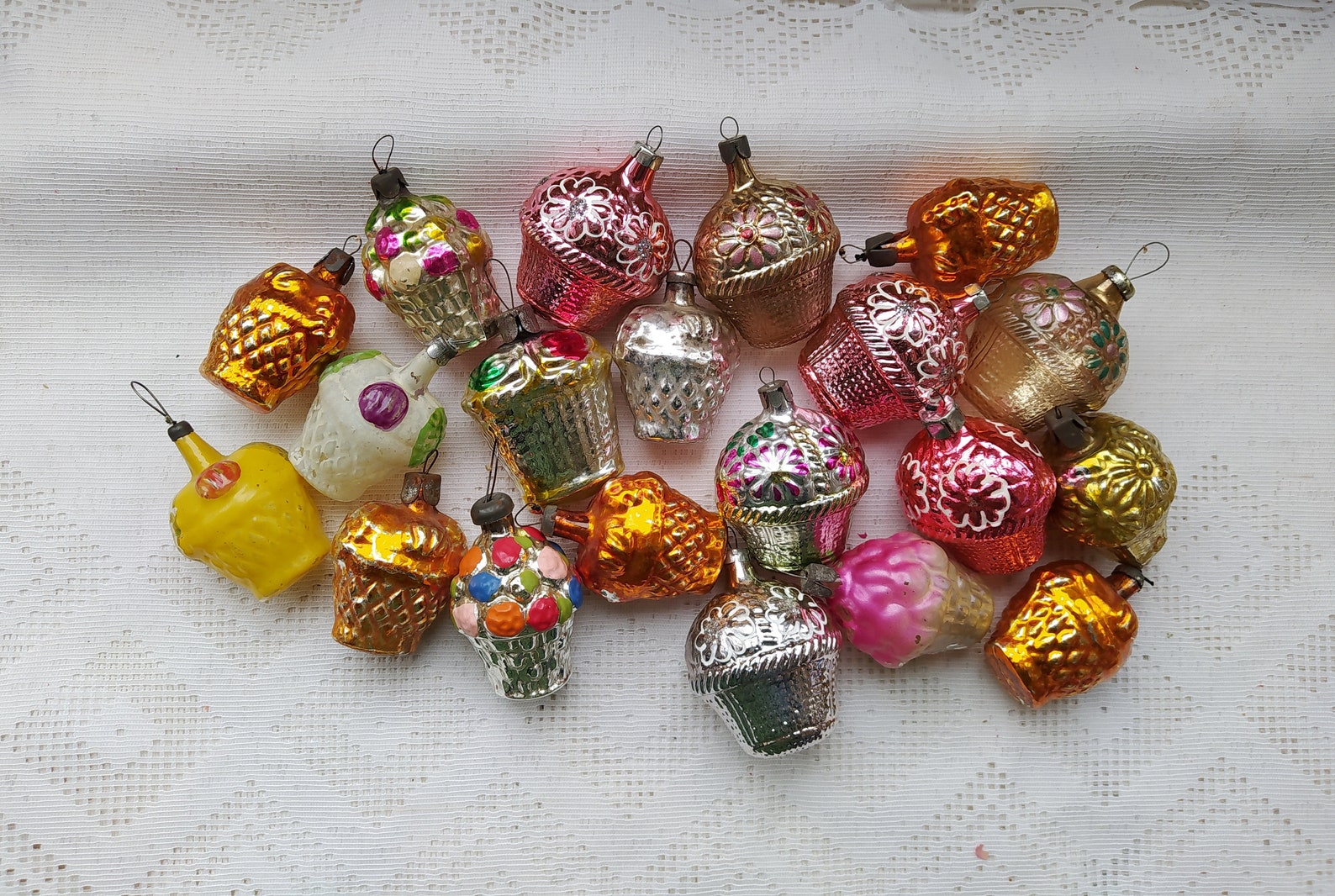 Vintage Soviet Christmas Tree Decorations Basket Christmas - Etsy