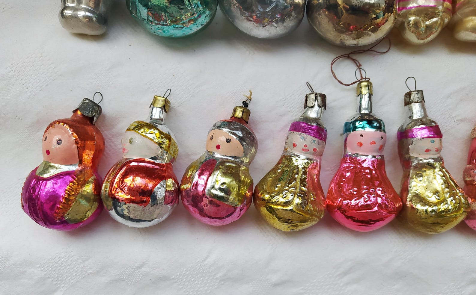 Vintage Soviet Christmas Tree Decoration, Girl Glass Ornament, Retro ...