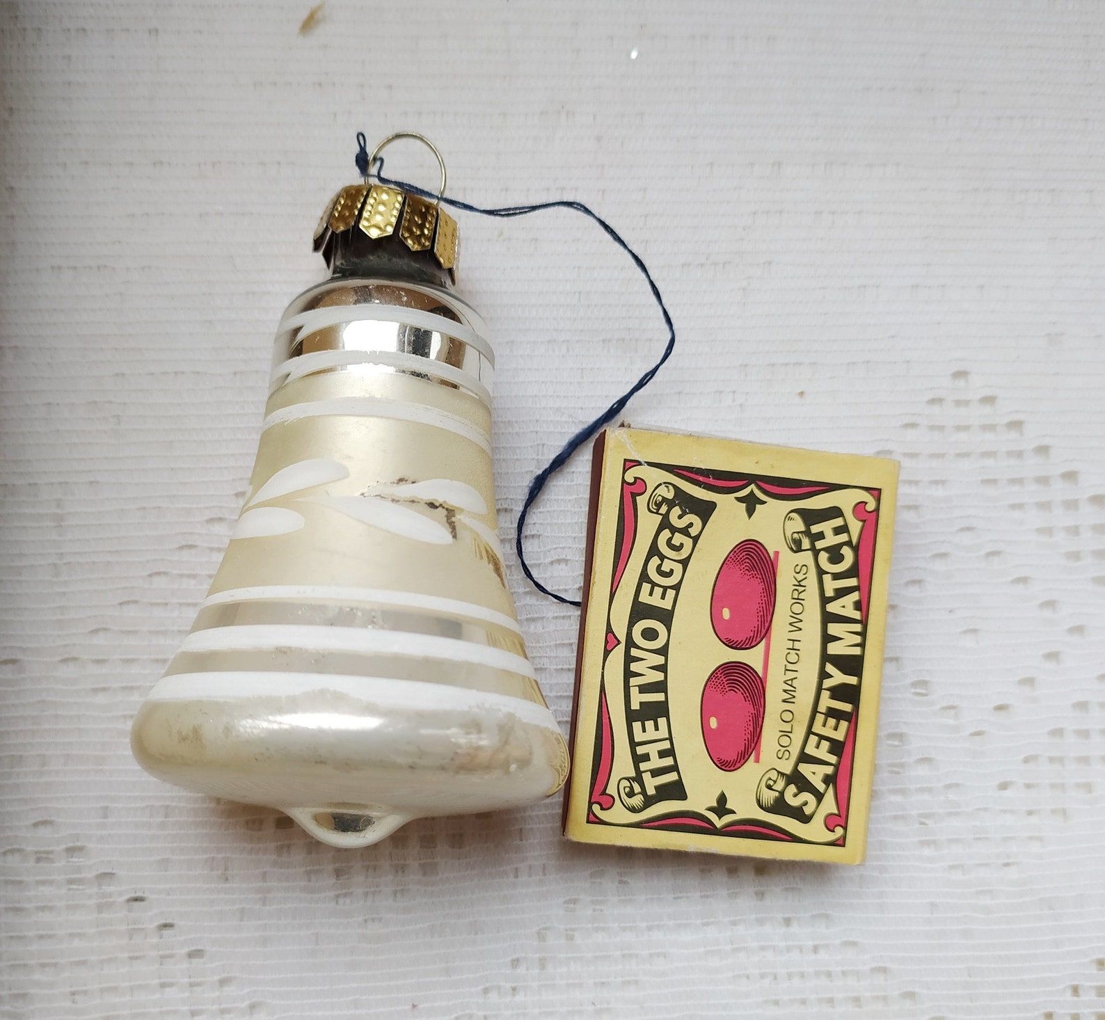 Set of 12 Christmas Mercury Glass Bell Ornaments Christmas | Etsy