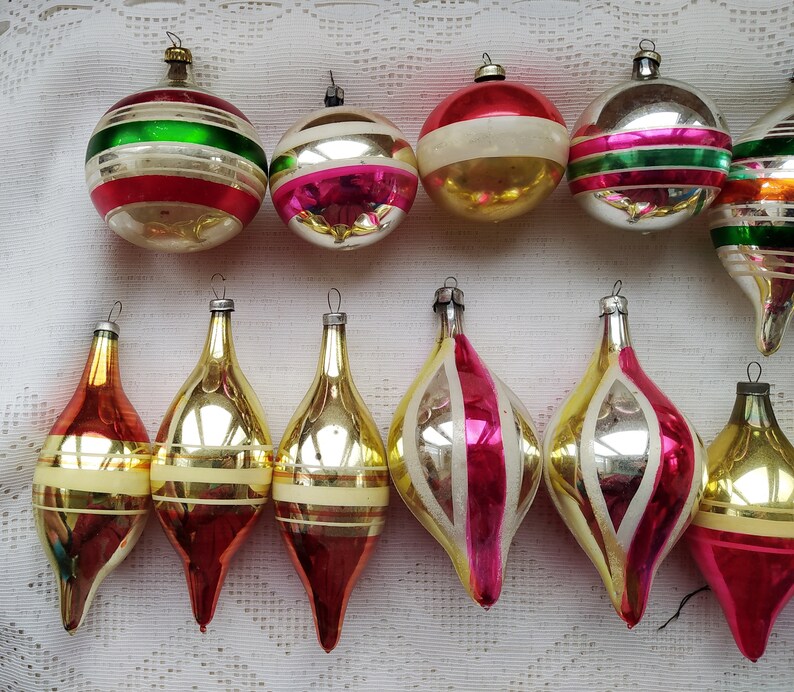 Vintage Soviet Christmas Tree Decoration Silver Glass - Etsy