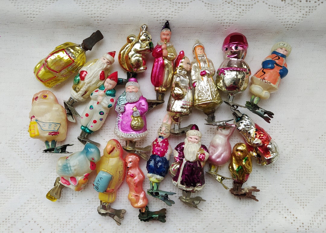 Rare Vintage Soviet Christmas Tree Decoration. Christmas Glass Ornament ...