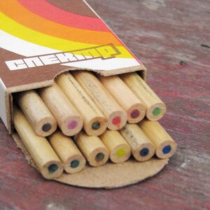 Vintage Color Pencils, Set of 12 Colors. SPECTRUM - Made in USSR - Etsy
