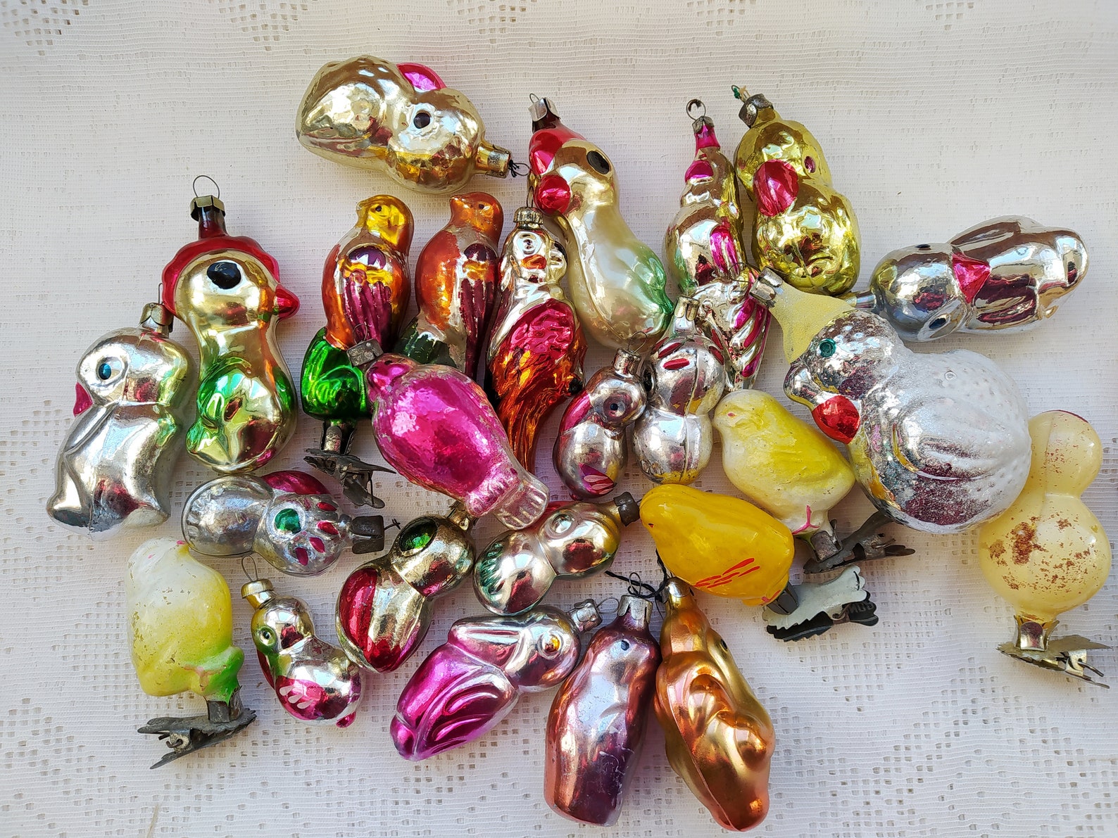 Vintage Soviet Christmas Tree Decoration Сhicken Parrot Bird - Etsy