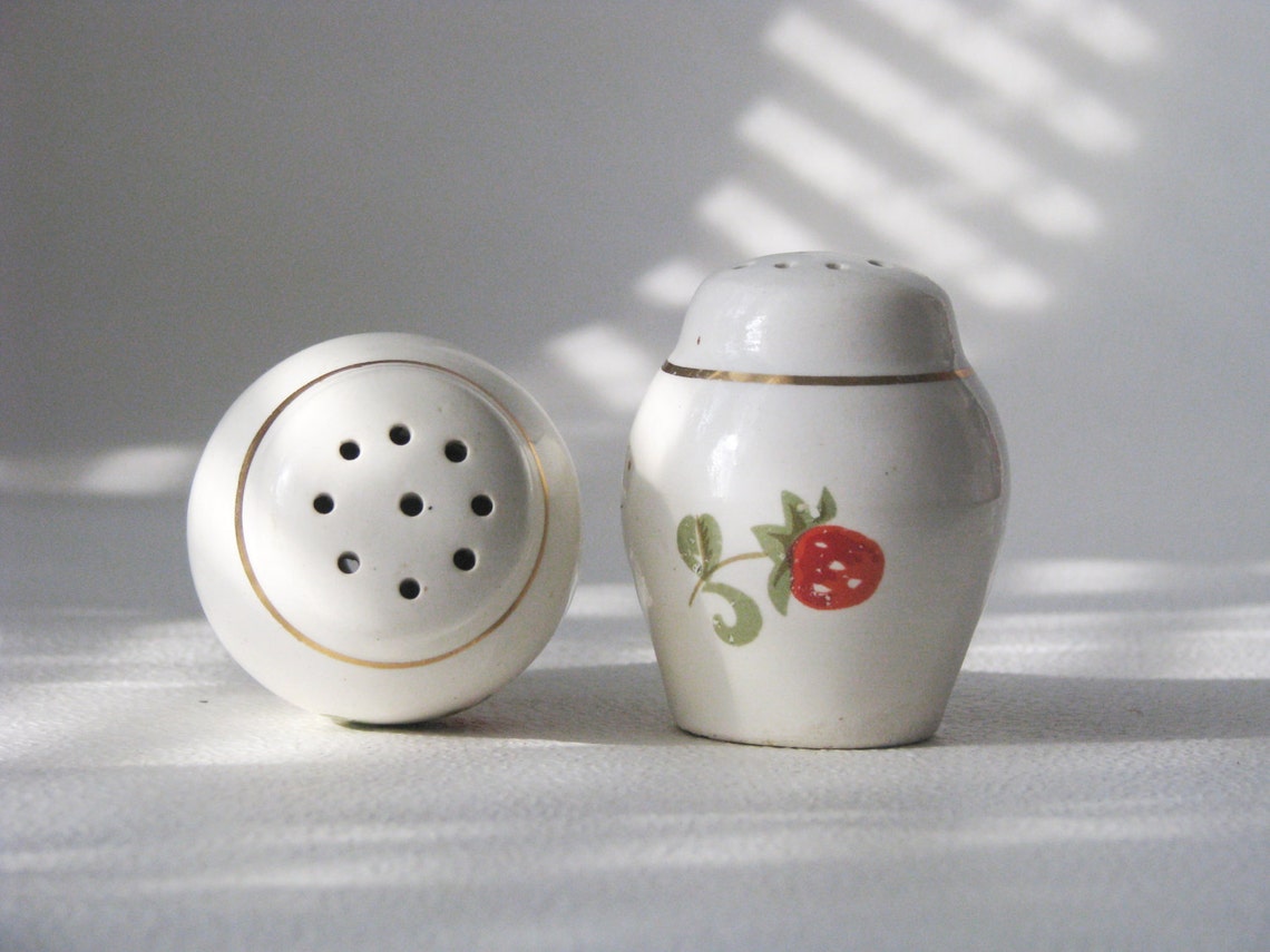 Vintage Ceramic Spice Serving Set Salt and Pepper Shakers - Etsy