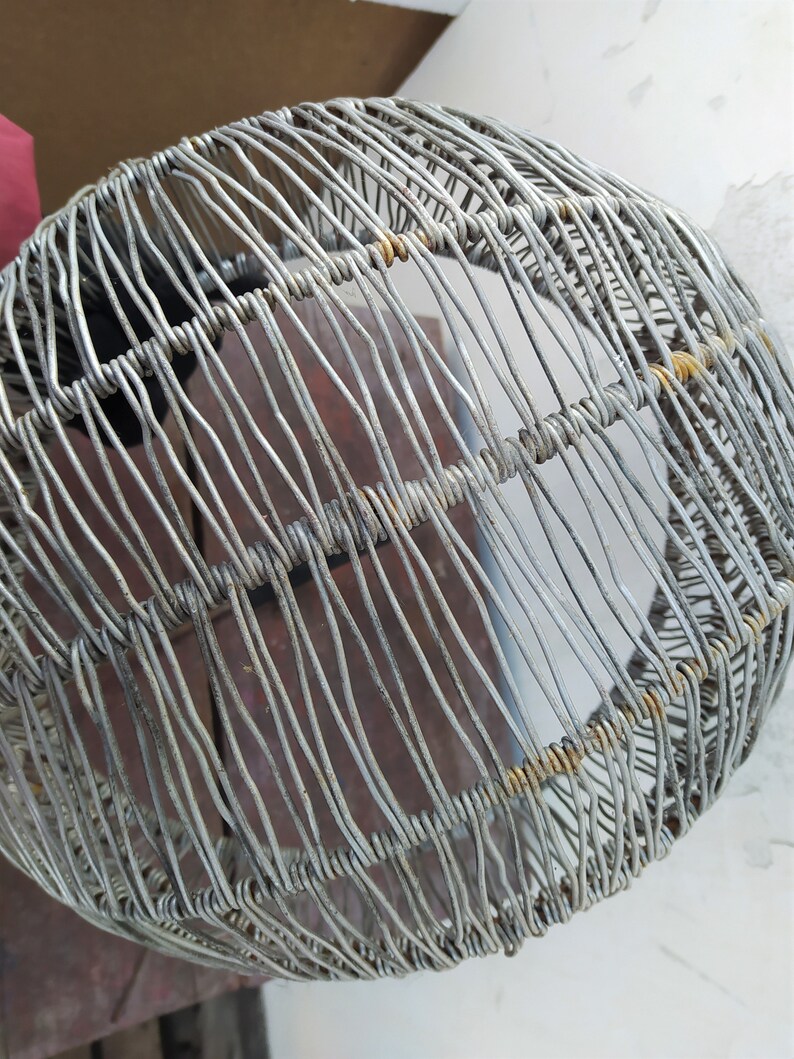 Vintage Metal Wire Basket. Egg Fruit Fish Basket. Made in - Etsy