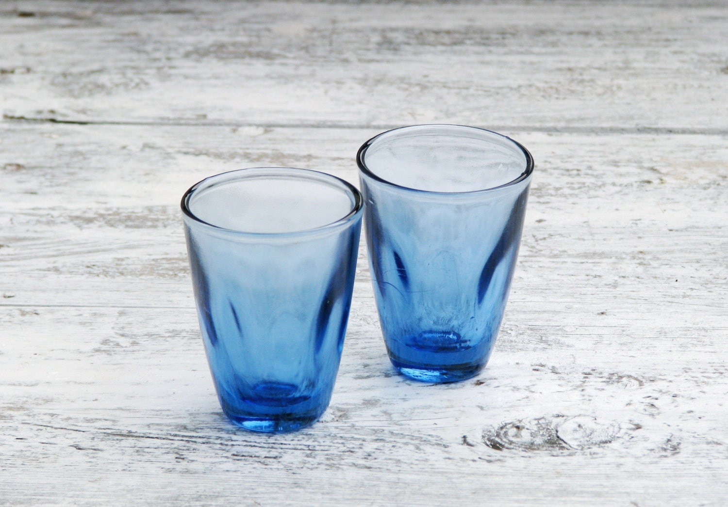 Set of 2 Vintage Cobalt Blue Drinking Glasses From 1970-s. - Etsy