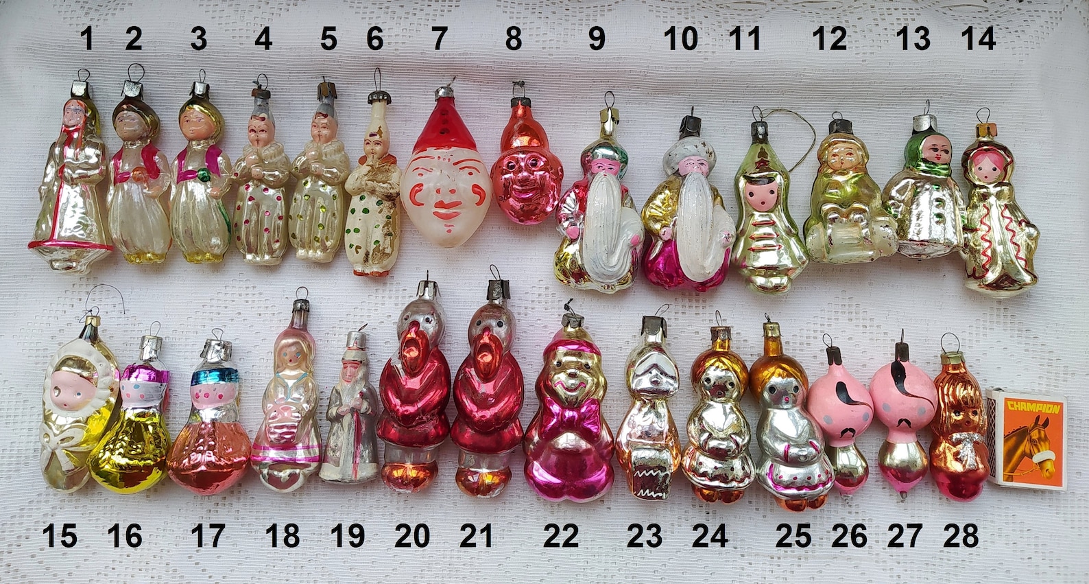 Rare Vintage Soviet Christmas Tree Decorations Maiden Girl - Etsy