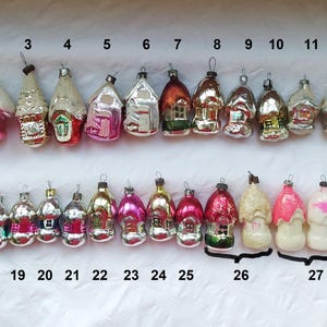 Vintage Soviet House Christmas Ornament, Hand Painted Mercury Glass ...