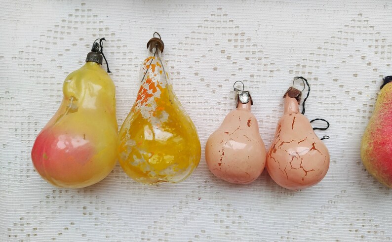 Fruits and Vegetables Christmas Tree Decorations Pear | Etsy