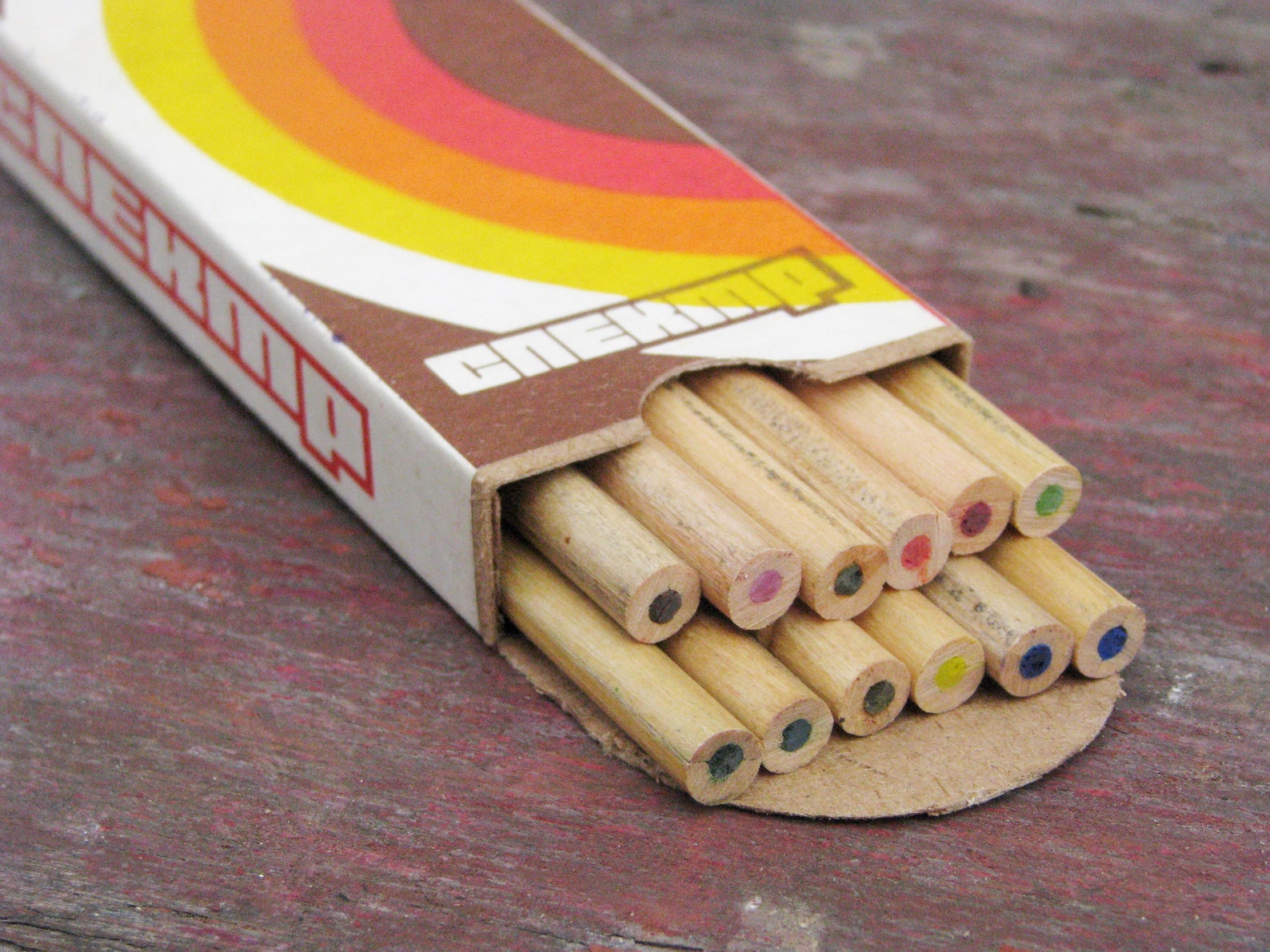 Vintage Color Pencils Set of 12 Colors. SPECTRUM Made in | Etsy