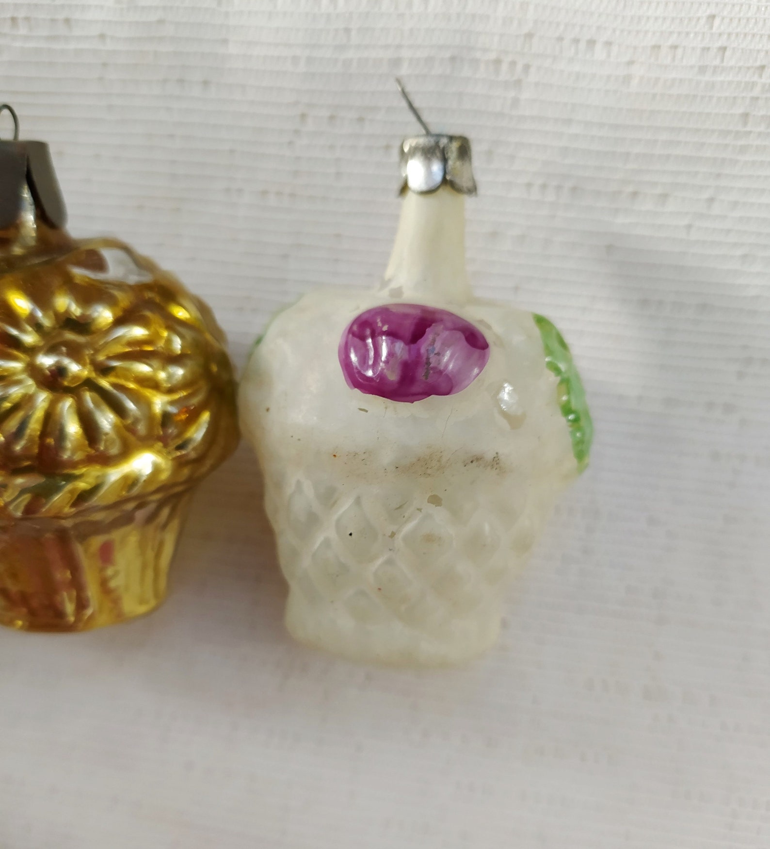 Vintage Soviet Christmas Tree Decorations Basket Christmas | Etsy