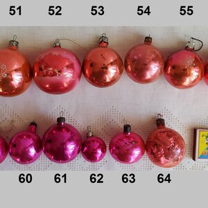 Vintage Christmas Pink Tree Decorations Christmas Mercury - Etsy
