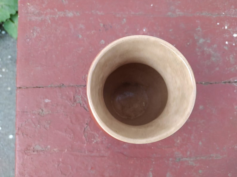 Pretty Small Clay Vessel - Brown Clay Pot - Rustic Bowl - Primitives ...