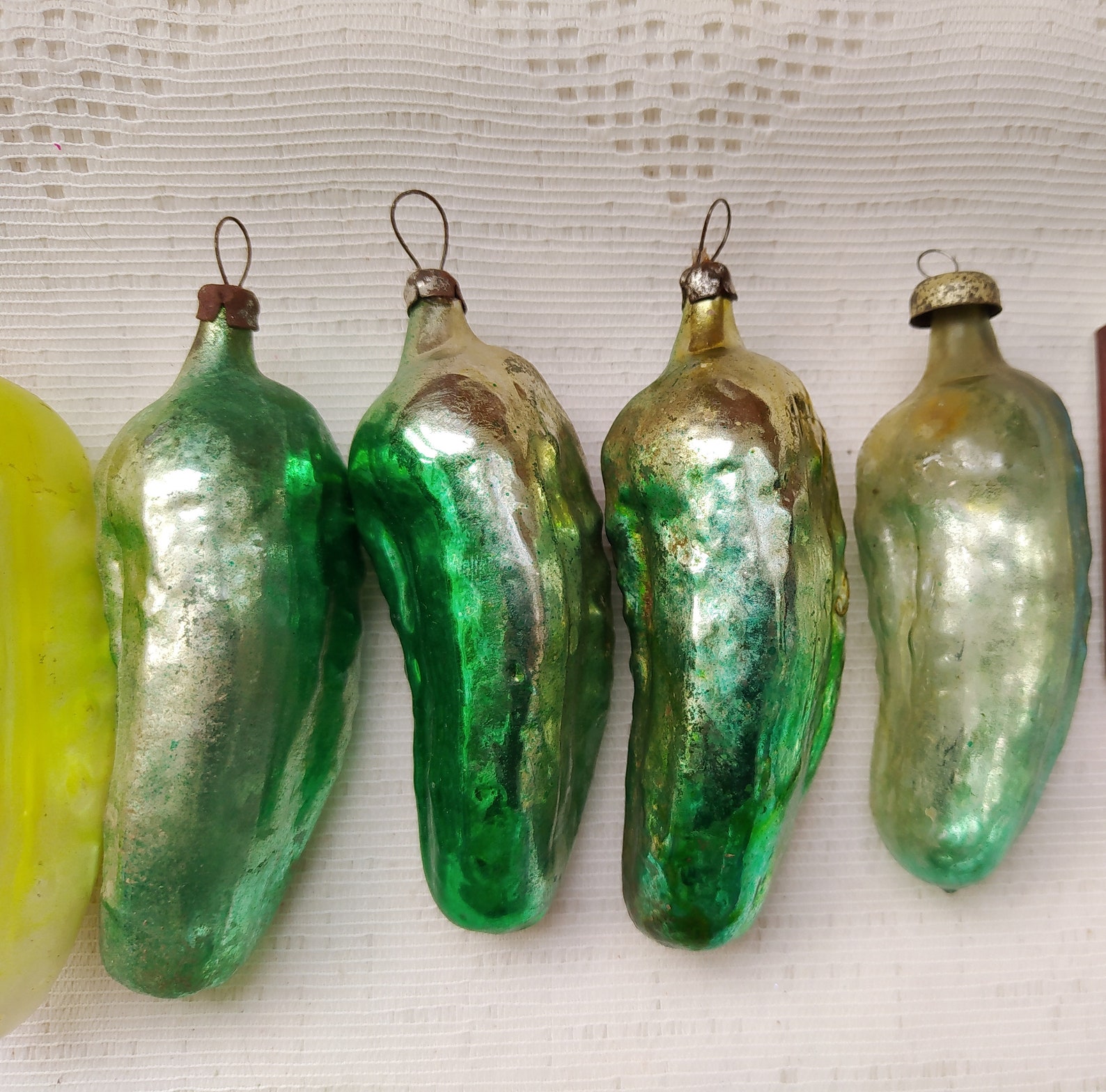 Pickles Cucumber Christmas Tree Decorations Vegetables Glass - Etsy