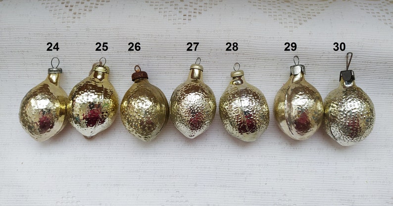 Vintage Lemon Citrus Christmas Tree Decorations Yellow | Etsy