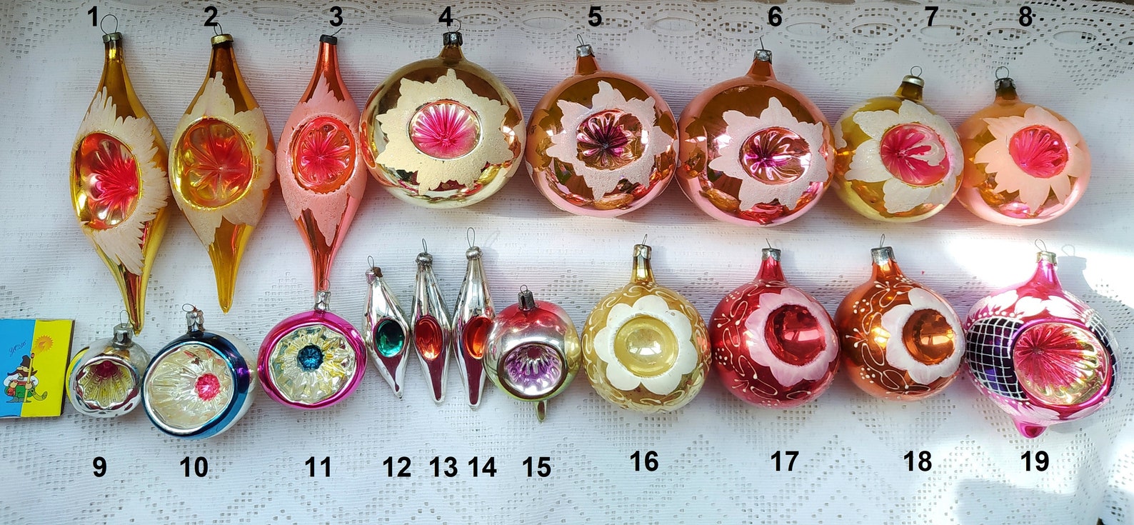 Vintage Soviet Christmas Tree Decoration Silver Indent Glass - Etsy