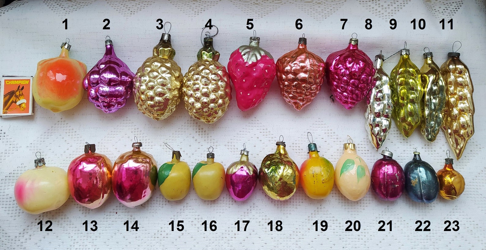 Vintage Soviet Vegetables and Fruit Christmas Tree - Etsy