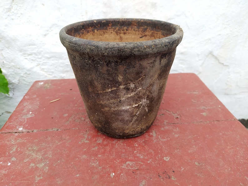 Very Old Antique Ancient Clay Pot Vessel - Easter Bread Form Paskivnyk ...